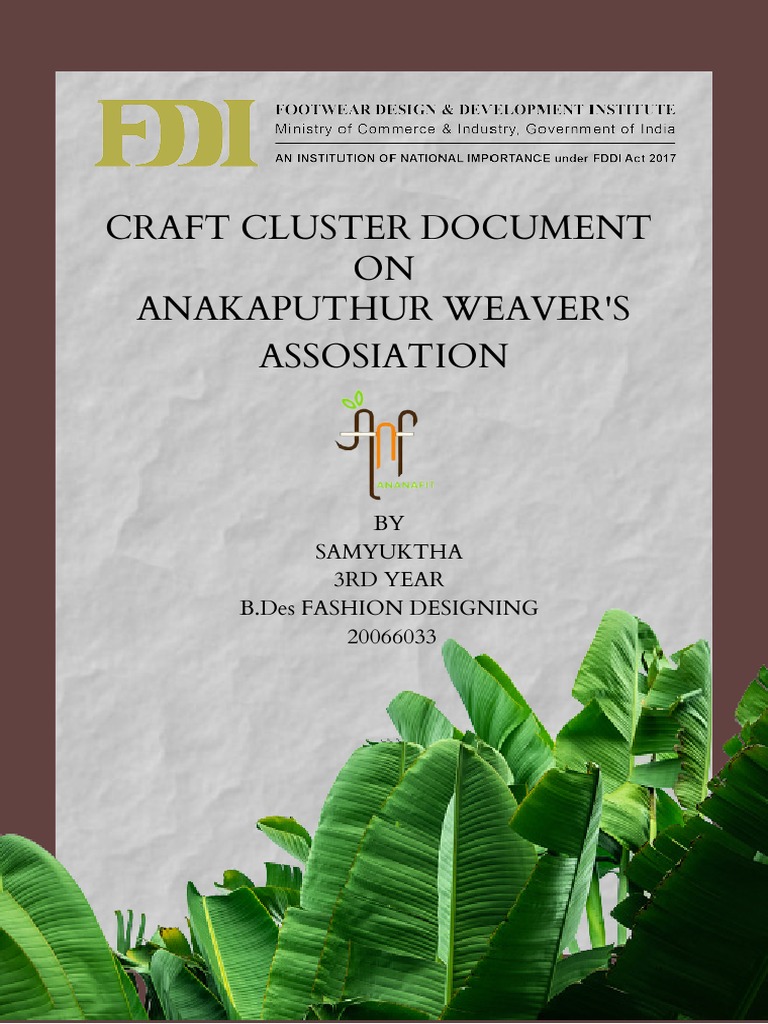 Anakaputhur Weaver's Association | PDF | Weaving | Textiles