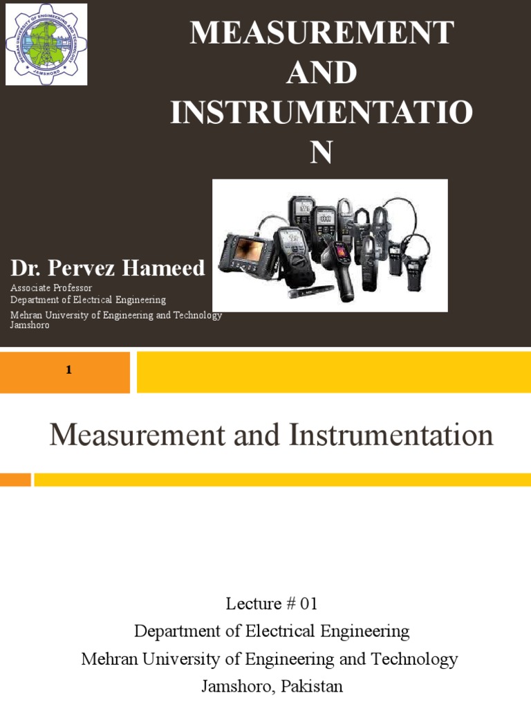 Lect-01 Introduction of The Subject | PDF | Measurement | Measuring Instrument