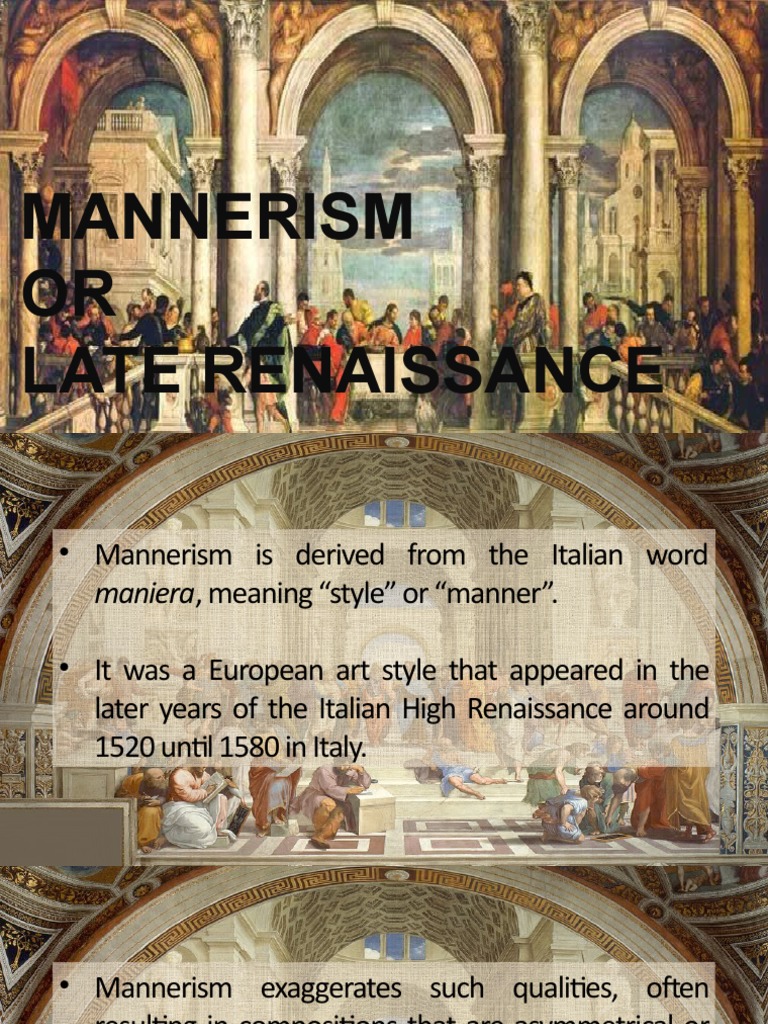 Chapter 5 A Mannerism of The Renaissance | PDF | Impressionism | Baroque