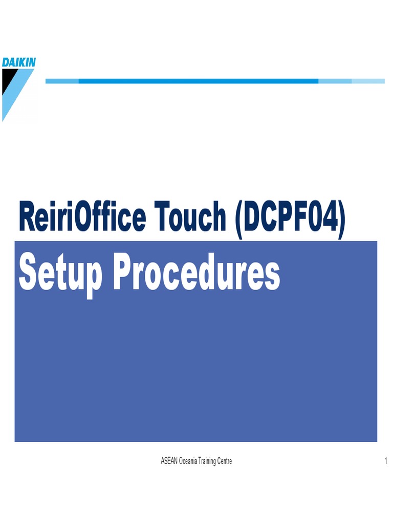 ReiriOffice Touch Setup Procedures - V10 | PDF | User (Computing) | Password