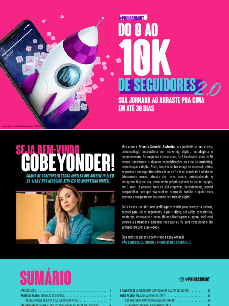 Ebook - DO ZERO AOS 10K de Seguidores - 2021 - Prih | PDF
