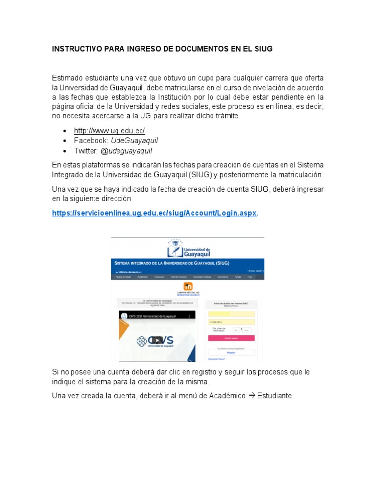 Instructivo Ingreso de Documentación Curso de Nivelación Cii 2022 | PDF