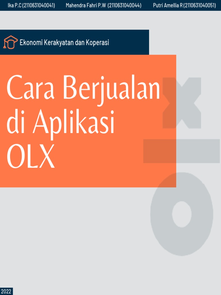 Modul Cara Berjualan Di Aplikasi OLX | PDF