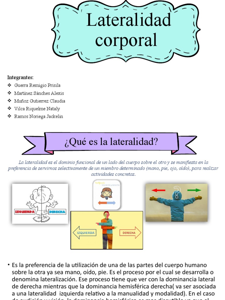 Lateralidad corporal: Factores y clasificación | PDF | Handedness ...