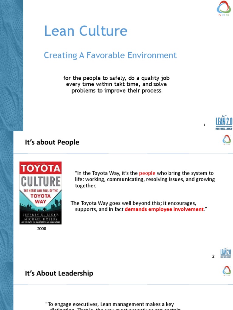 6.lean Culture | PDF | Lean Manufacturing | Employment