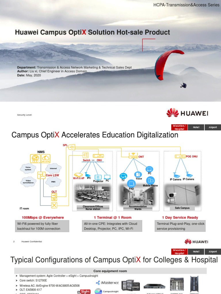 09 Huawei Campus OptiX Solution Hot-Sale Product - EN v1.0 | PDF | Wi ...
