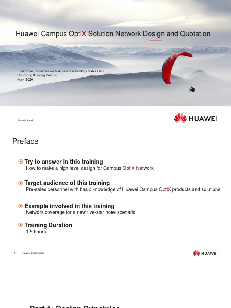 10 Huawei Campus OptiX Solution Network Design and Quatation - EN v1.1 ...