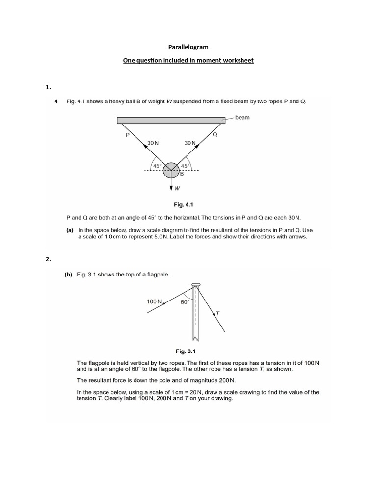 Parallelogram Worksheet | PDF