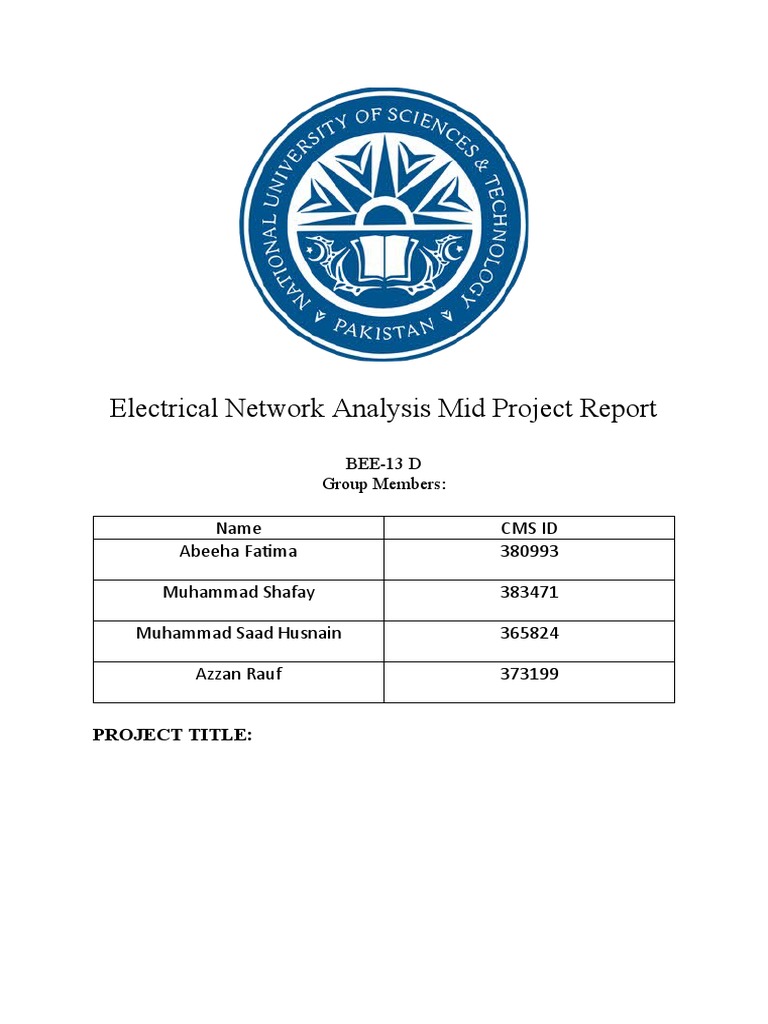 Electrical Network Analysis Mid Project Report | PDF | Rectifier | Power Supply