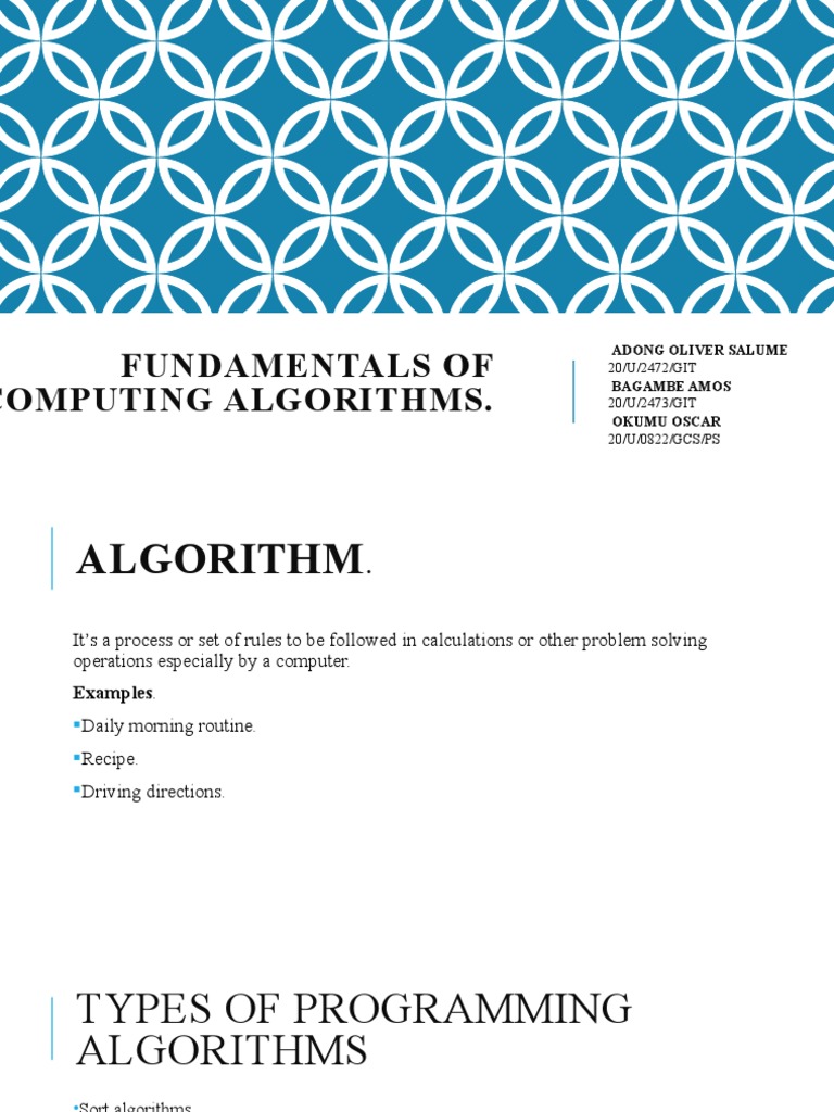 Fundamentals Of Computing Algorithms Pdf Dynamic Programming Vertex Graph Theory 