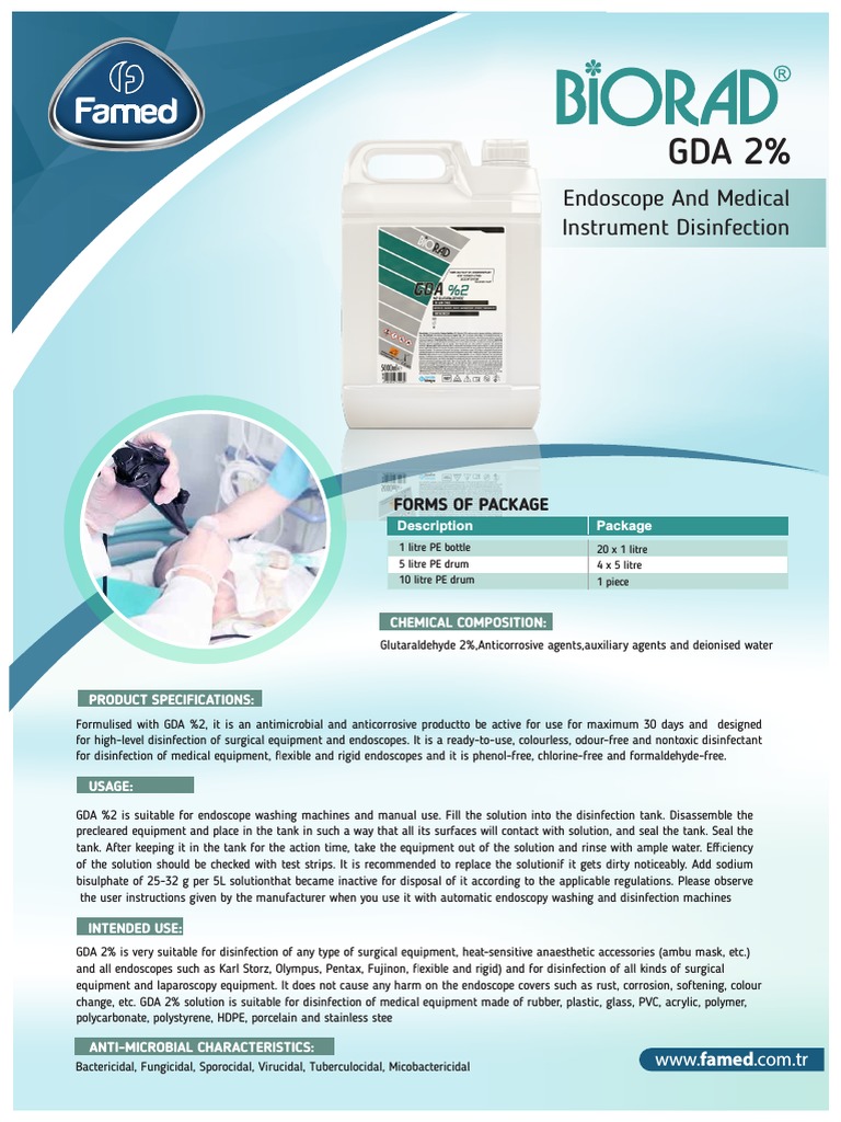 Gda-2 Brochure | PDF | Disinfectant | Endoscopy