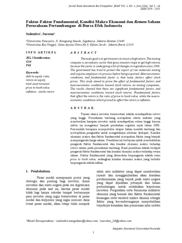 Faktor Fundamental | PDF Faktor Fundamental | PDF