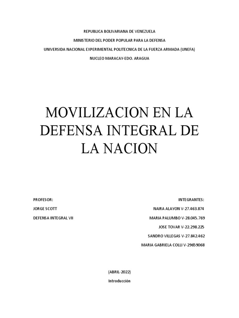 Defensa Integral Vii 2da Evaluacion | PDF | Planificación | Estado ...