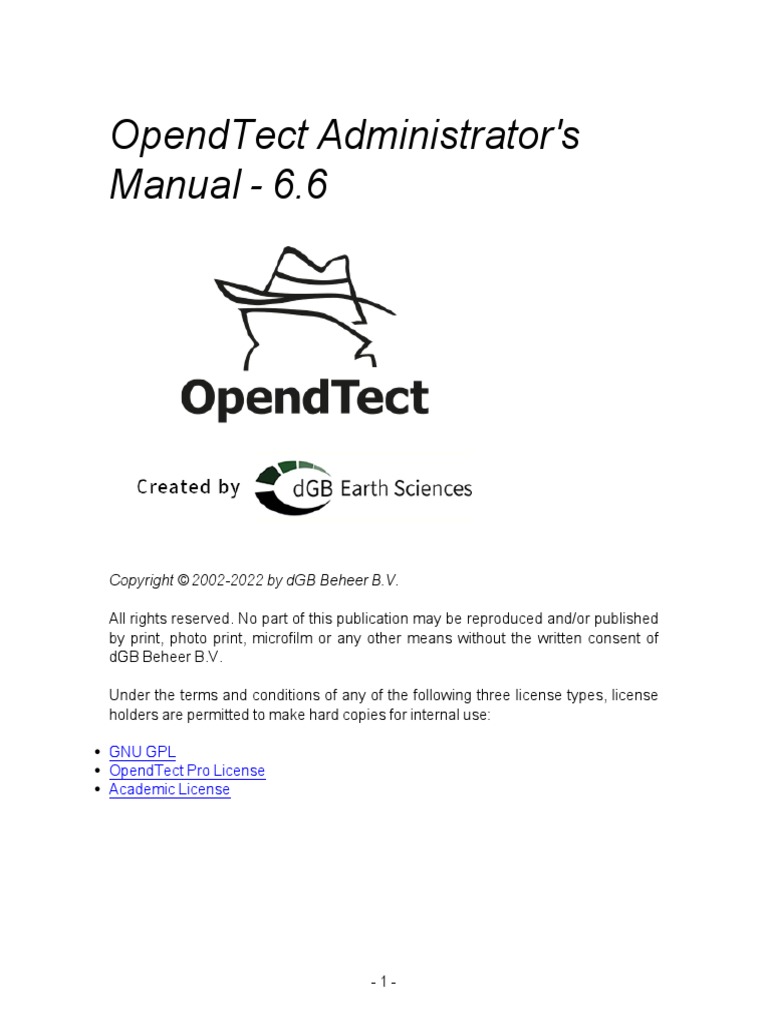 OpendTect Administrators Manual | PDF | Graphics Processing Unit | Installation (Computer Programs)