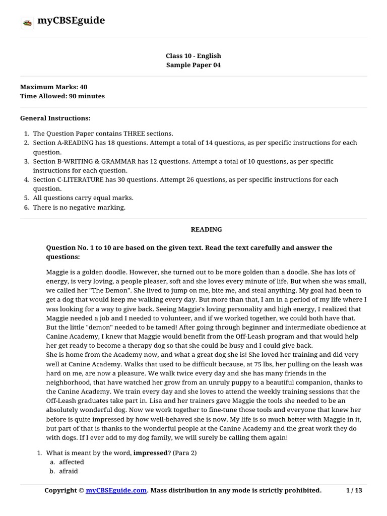 10 English Language and Literature sp04 | PDF | Sequoia Sempervirens