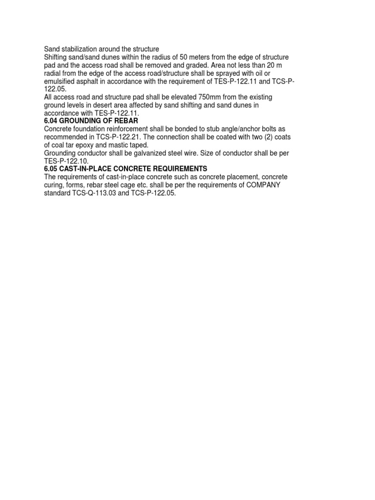 Sand Stabilization Around The Structure | PDF