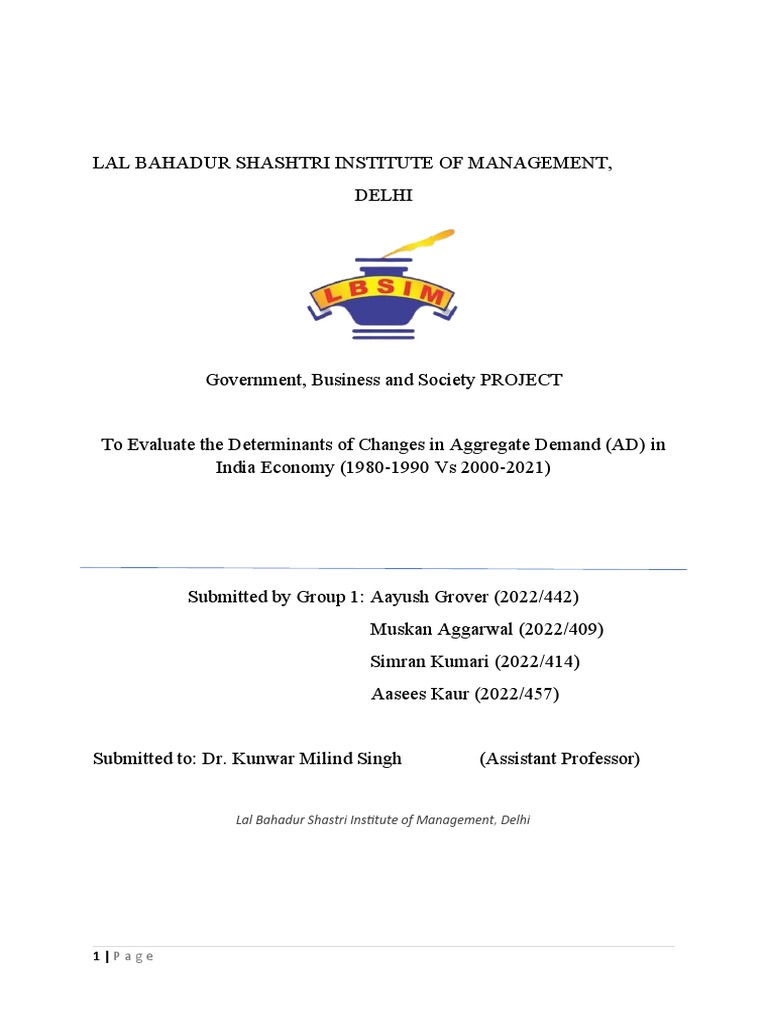 Group 1-Section E-GBSTP-FINAL | PDF | Cost Of Living | Consumption ...