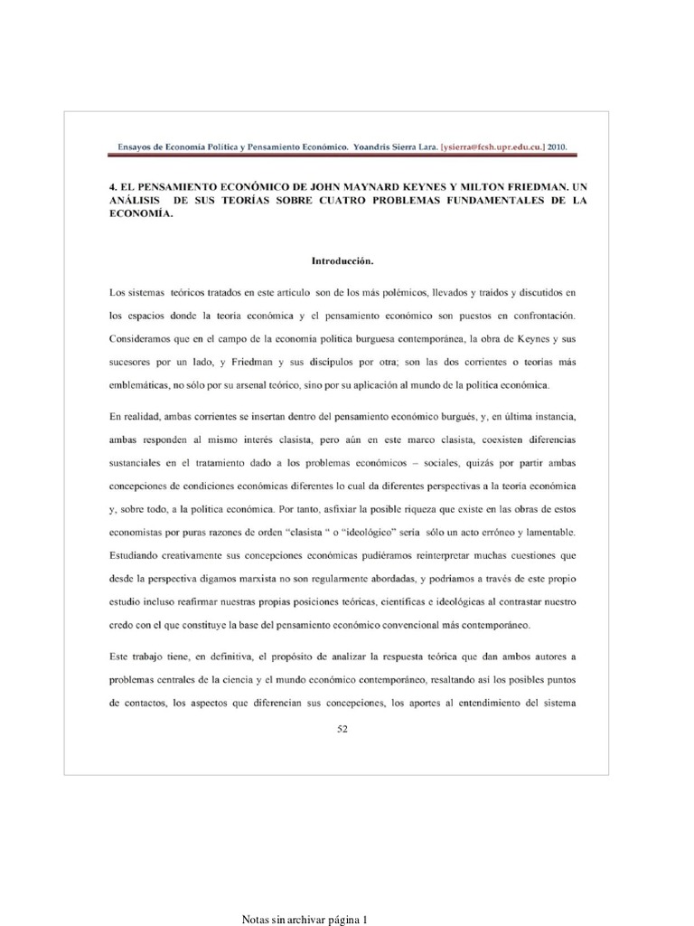 25 Keynes Versus Friedman | PDF