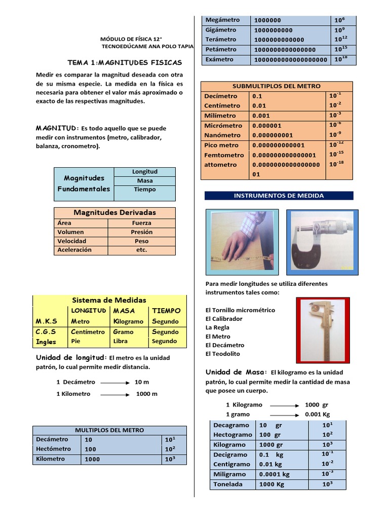 Física 12° | PDF | Kilogramo | Masa
