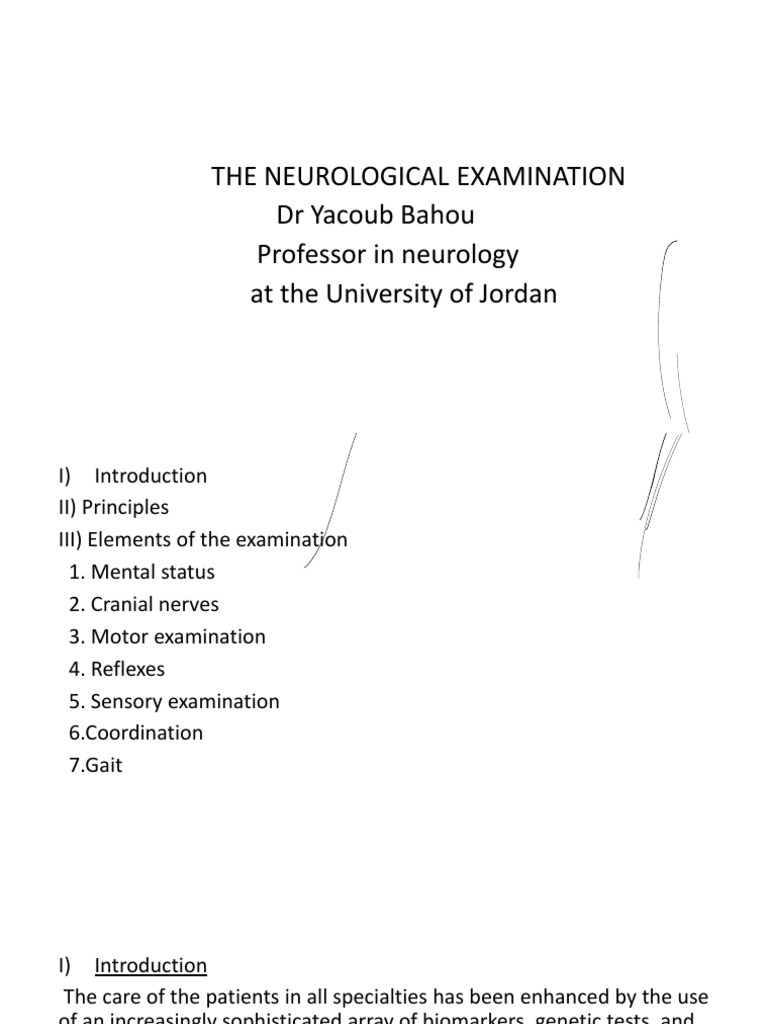 Neurological Exam Guide | PDF | Neurology | Anatomical Terms Of Motion