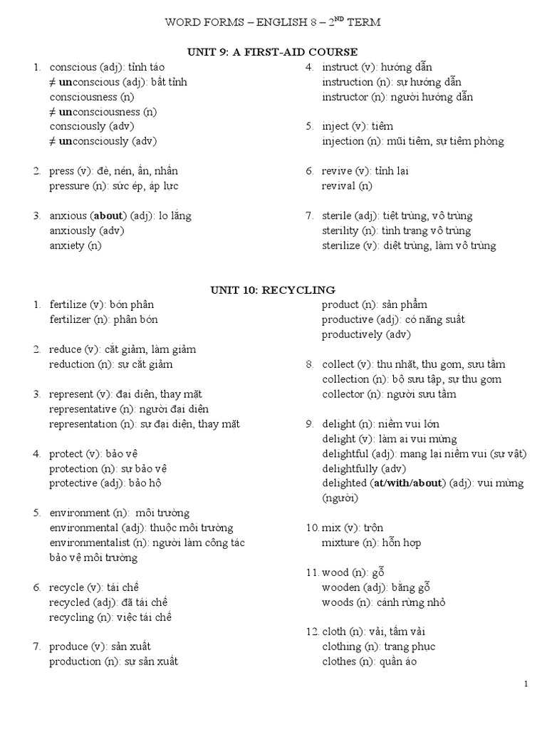 word-form-tieng-anh-8-cua-Tuyet-Nhu_hk2 | PDF