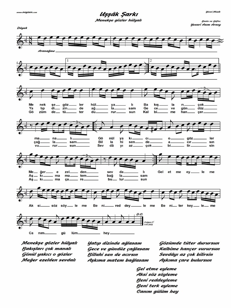 2-Menekse Gozler Hulyali | PDF