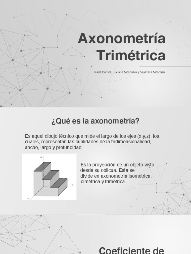 Axonometría Trimétrica | PDF