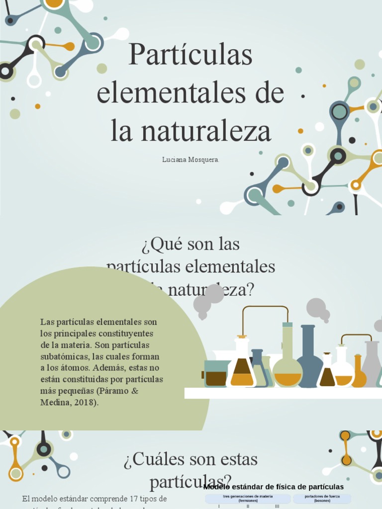 Las Partículas Elementales de La Naturaleza | PDF | Partículas fisicas ...