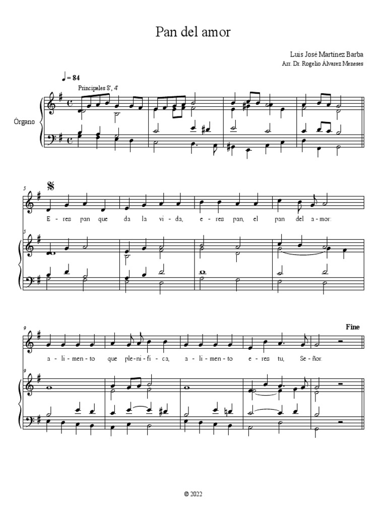Martinez Barba - Pan Del Amor - Canto de Comunion | PDF