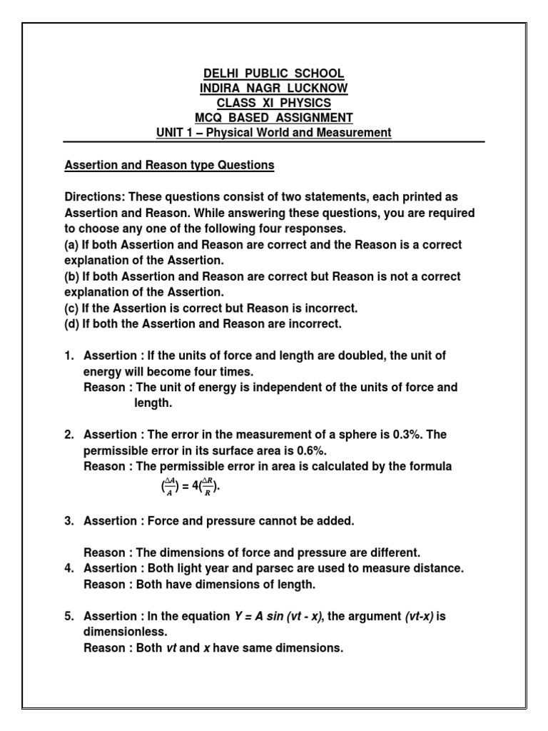 Unit 1 Physical World and Measurement | PDF | Accuracy And Precision ...
