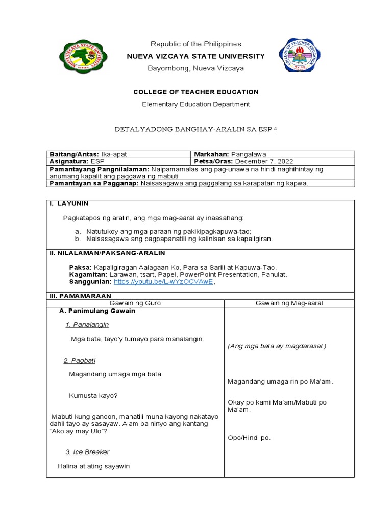 Revised DLP in ESP 4 | PDF