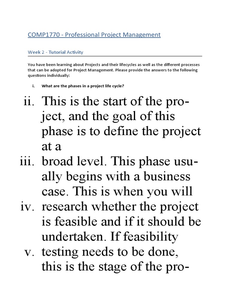 Week 2 Tutorial Activity Lifecycle | PDF | Software Development Process | Agile Software Development