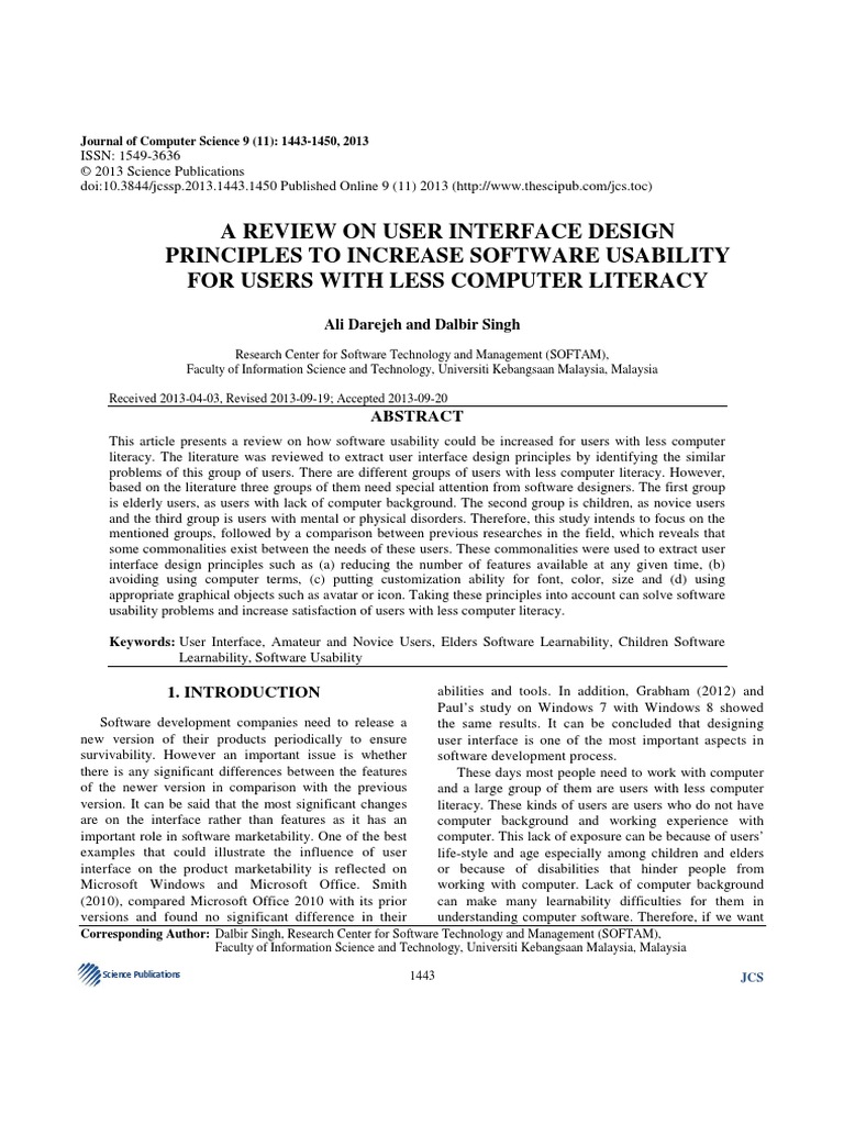 A Review On User Interface Design Princi Download Free Pdf Graphical User Interfaces