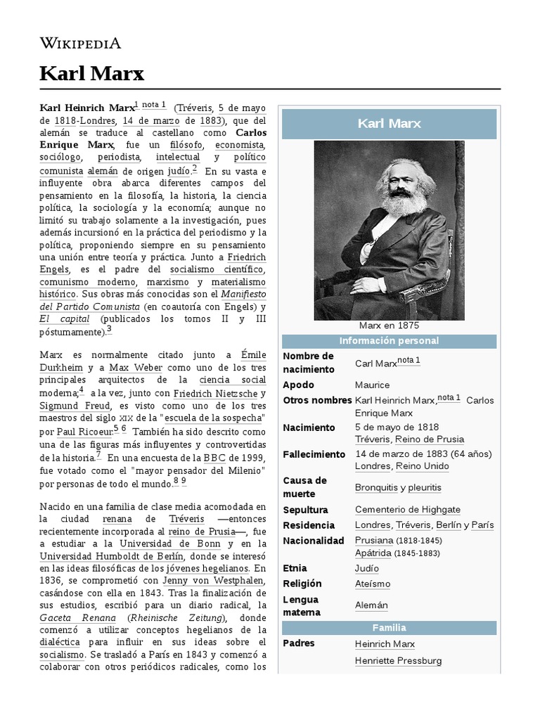 Karl Marx | PDF