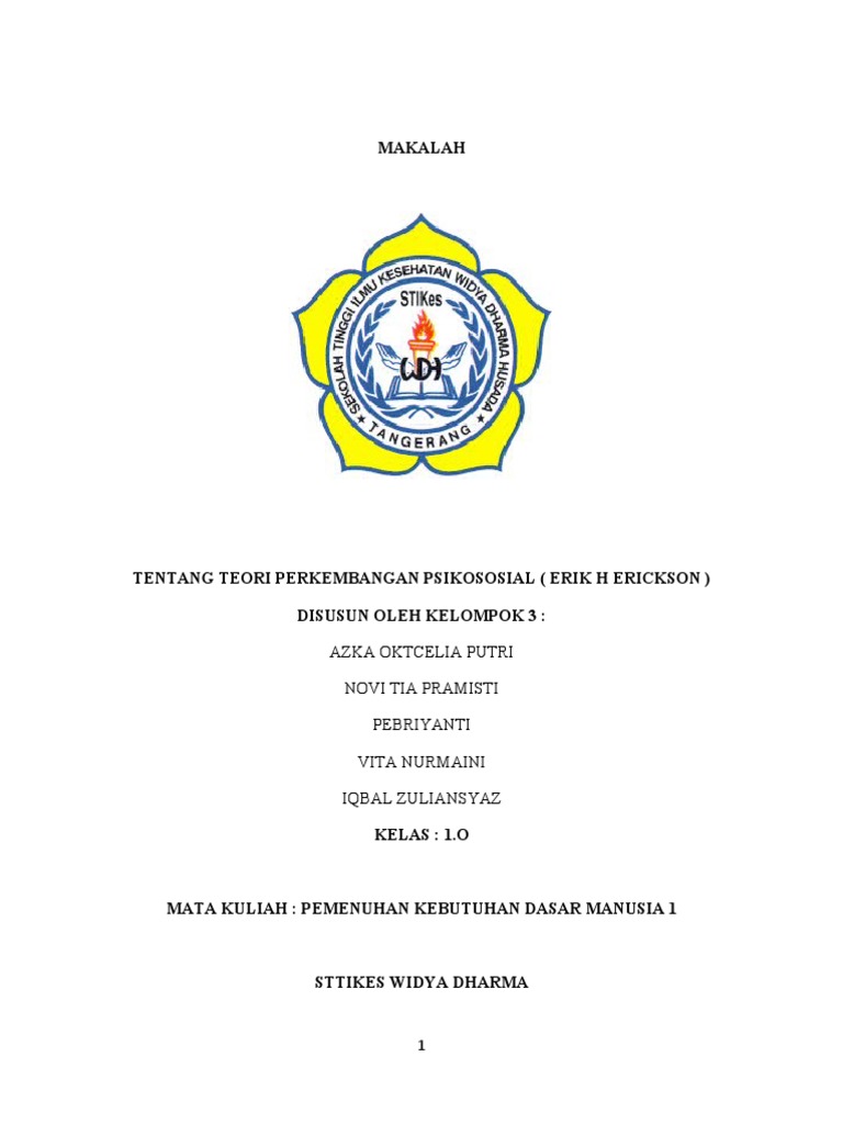 Makalah Pemenuhan Kebutuhan Dasar Manusia 1 (Kel 3) | PDF | Ilmu Sosial