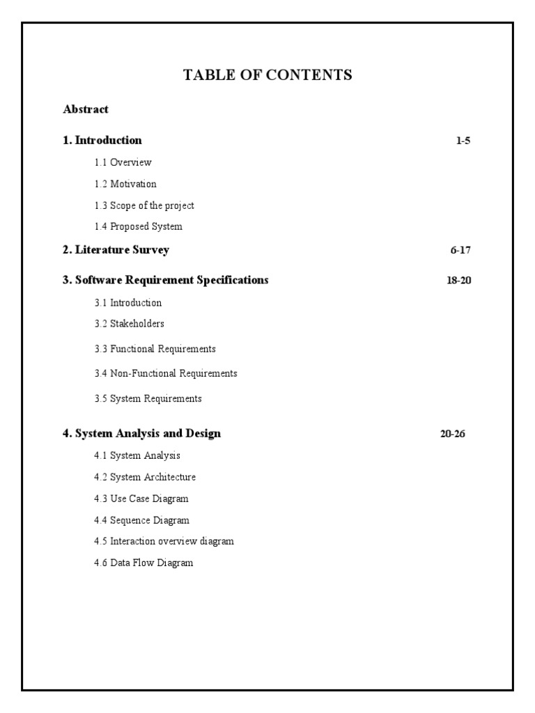 Table of Content | PDF | Software Testing | Use Case