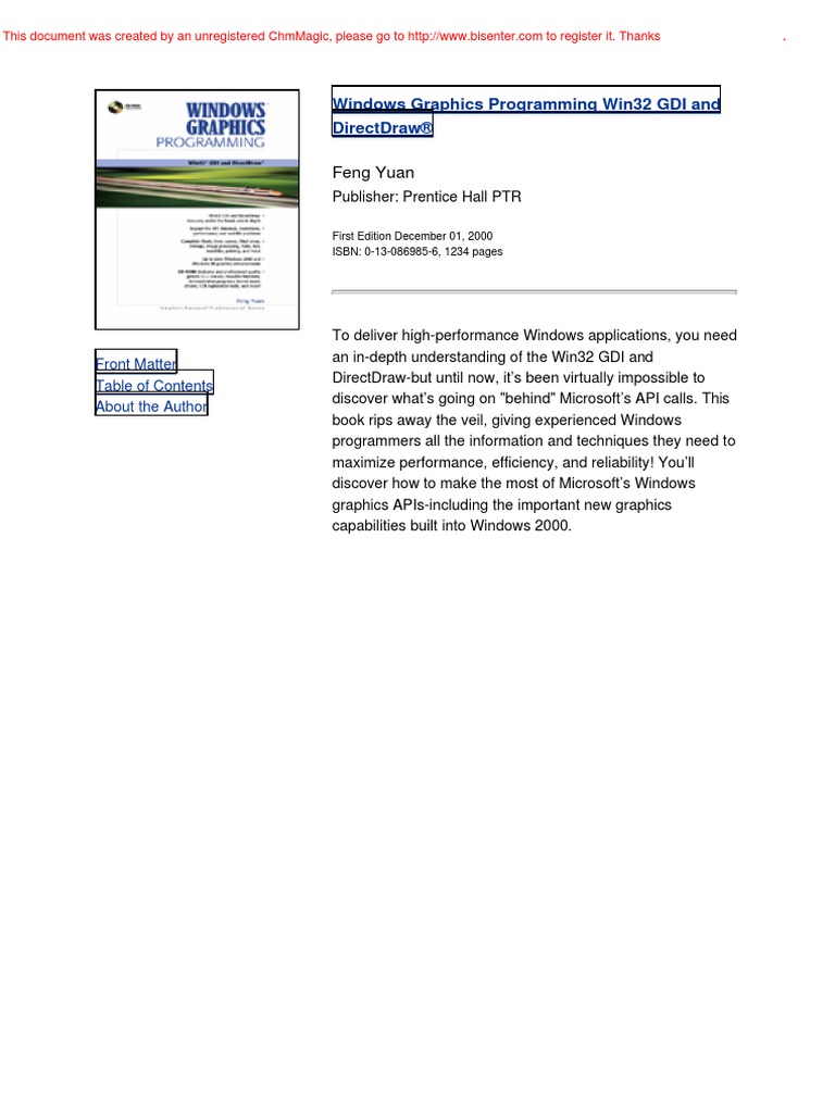 Windows Graphics Programming - Win32 GDI and DirectDraw (PDFDrive) | PDF | Software | Computer ...
