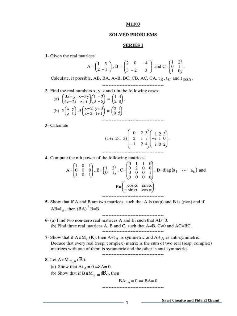 M1103 Sol | PDF | Theoretical Physics | Functions And Mappings