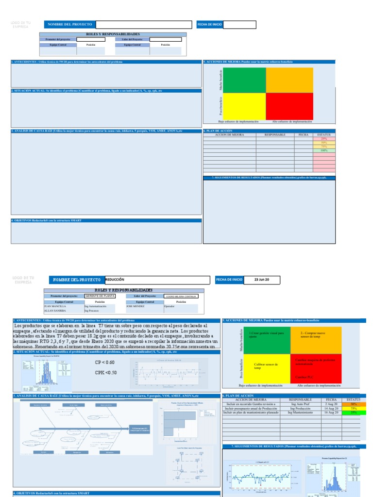 Plantilla De Informe A3 Excel
