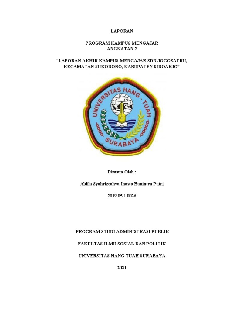 Laporan Akhir Aldila Kampus Mengajar Angkatan Kedua | PDF