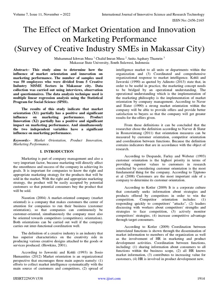 the-effect-of-market-orientation-and-innovation-on-marketing