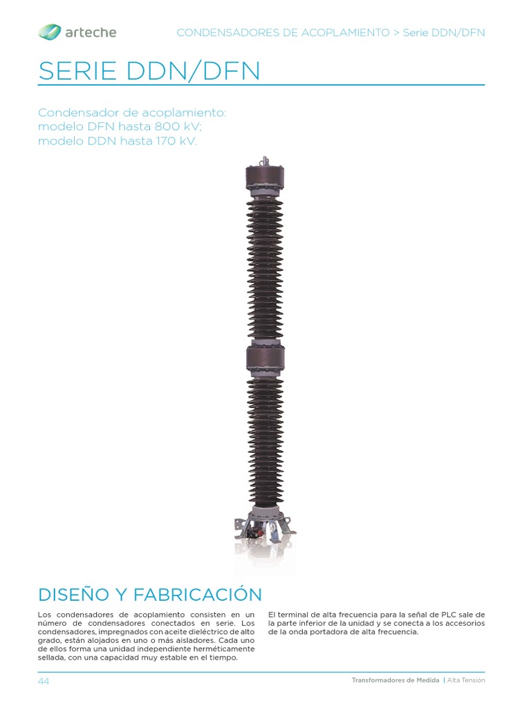 Arteche CT DDN DFN Es | PDF | Condensador | Transformador