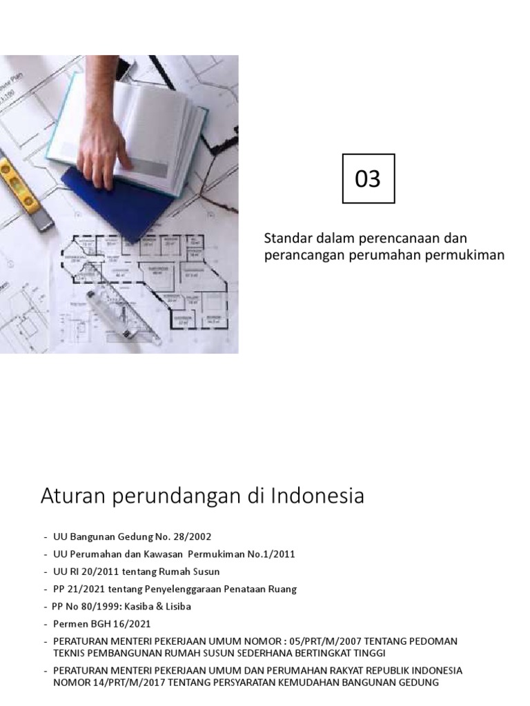 Perancangan Perumahan Permukiman - Pertemuan2 - 16092022 - Modul 03 | PDF