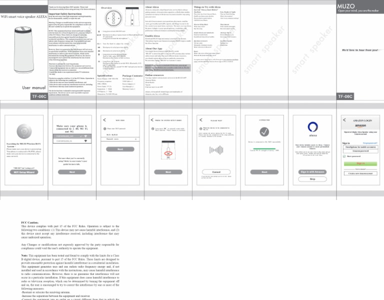 Altavox Alexa Siroflo TF-006C 2 | PDF
