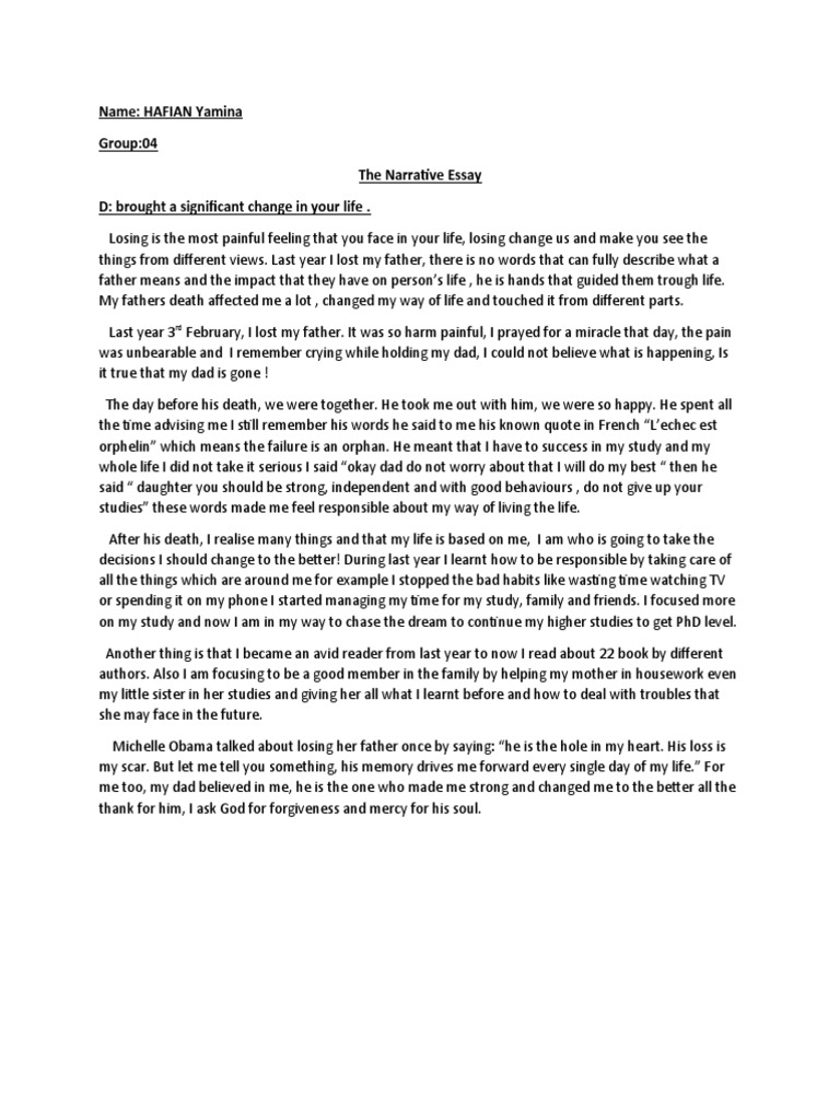 Narrative Essay | PDF