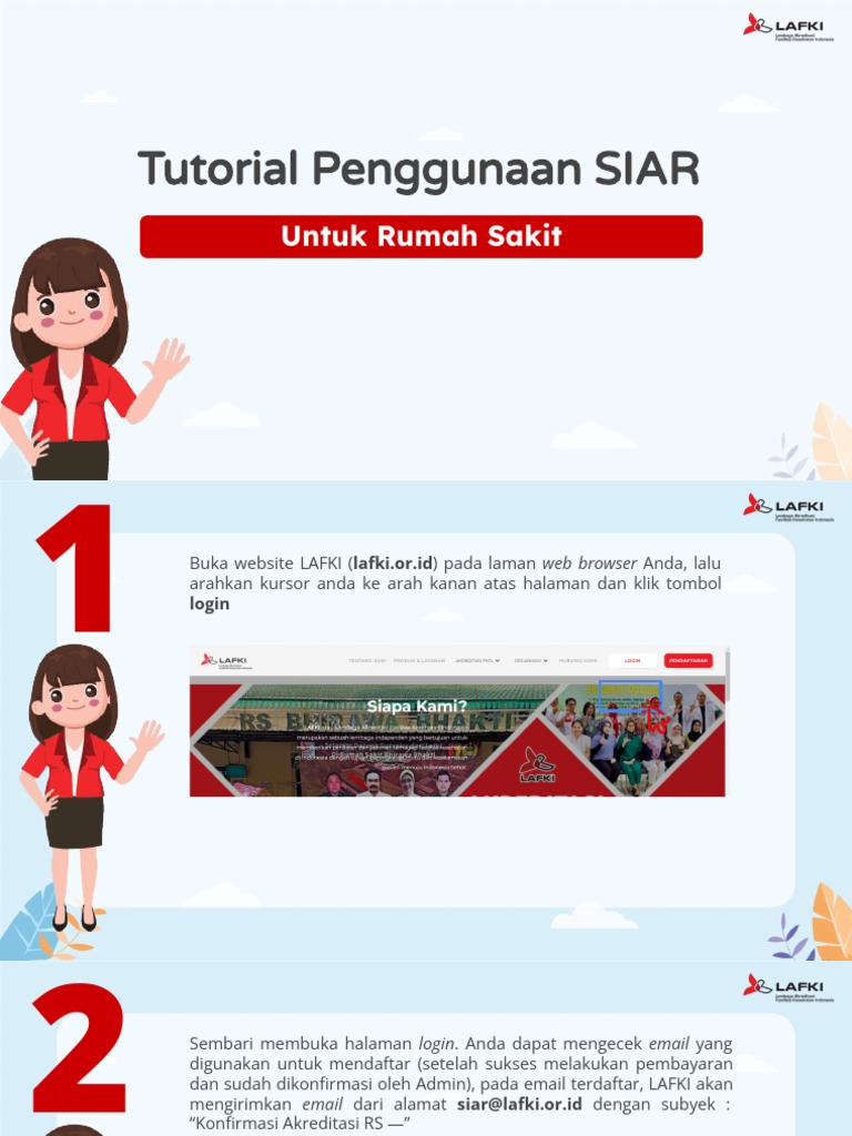 Tutorial Penggunaan SIAR LAFKI Untuk Rumah Sakit | PDF | Pengelolaan Keuangan & Uang