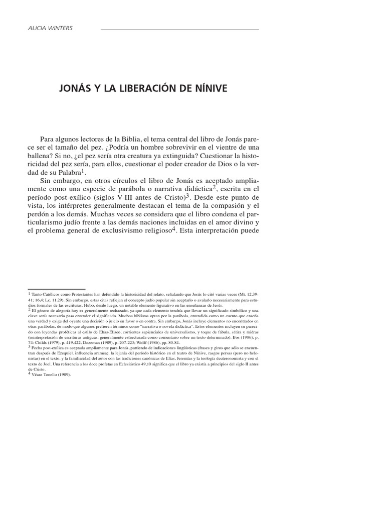 Ribla 9 Jonas | PDF | Jonás | Creencia religiosa y doctrina
