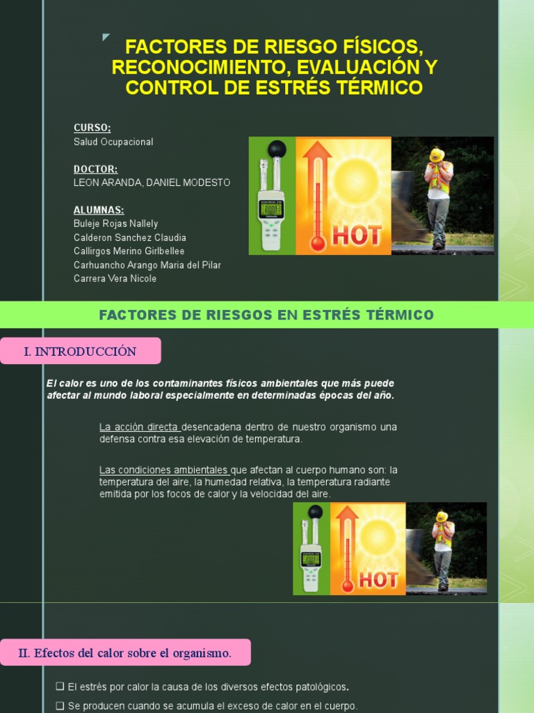 Estres Termico Completo | PDF | Estrés (biología) | Calor