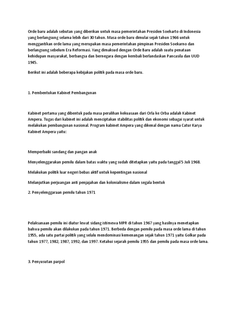 Orde Baru Adala-WPS Office | PDF