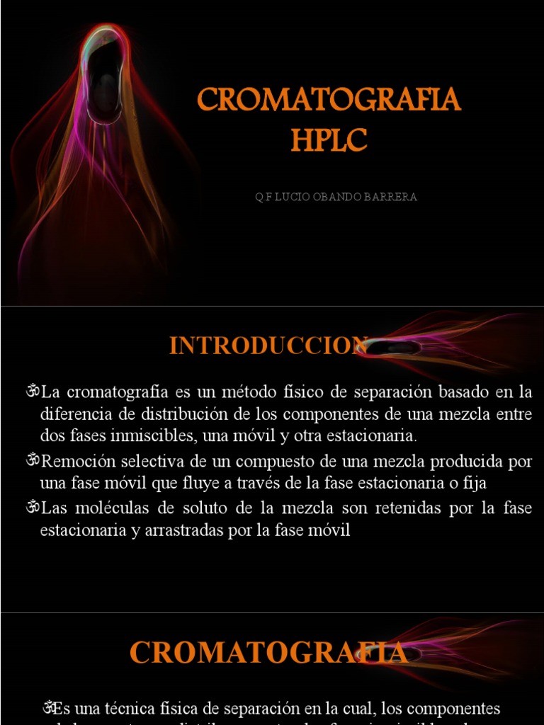 Cromatografia HPLC | PDF | Cromatografía | Cromatografía líquida de ...